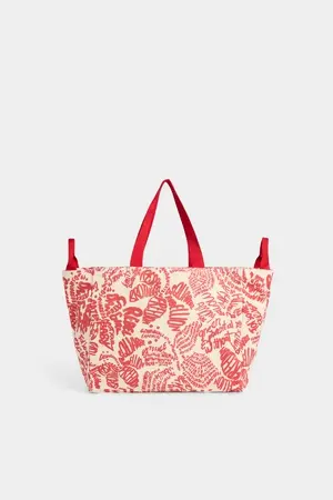Dsquared2 Rebel Hibiscus Tote Bag