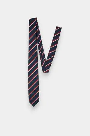 Dsquared2 Striped Silk Tie - White