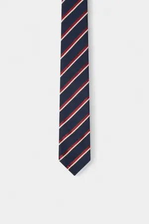 Dsquared2 Striped Silk Tie - White