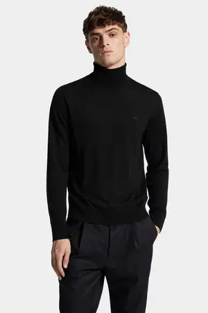 Dsquared2 Pure Virgin Wool Turtleneck Pullover