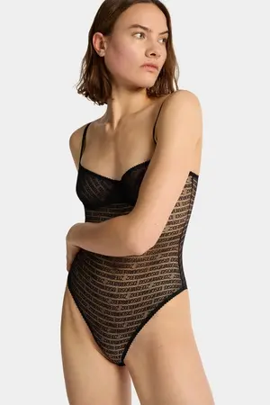 Dsquared2 Logo Sheer Bodysuit