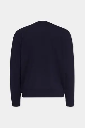 Dsquared2 Knit Sweater With Appliqued Logo