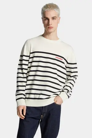 Dsquared2 Striped Knit Sweater