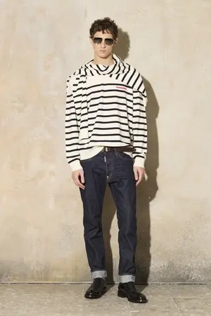 Dsquared2 Striped Knit Sweater