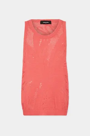 Dsquared2 Knit Tank Top - Red
