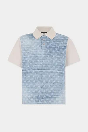 Dsquared2 Monogram Knit Polo Shirt - Black