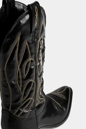 Dsquared2 Leather Cowboy Boots