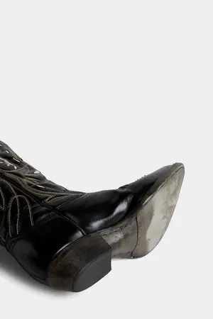 Dsquared2 Leather Cowboy Boots