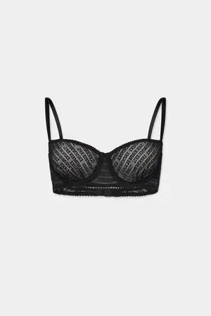 Dsquared2 Balconette Bra - Black