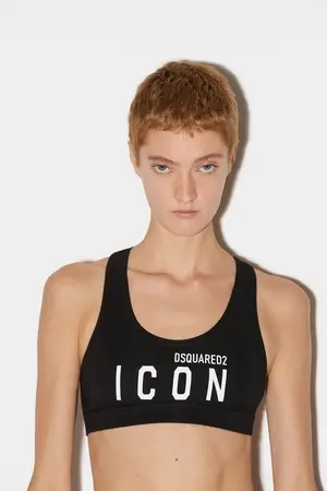 Dsquared2 Icon Sport Bra - Black