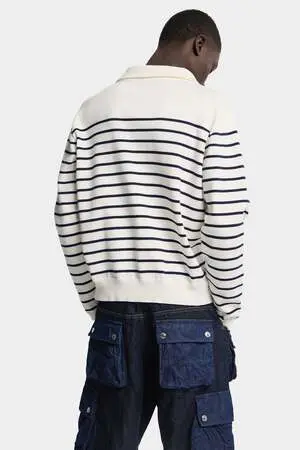 Dsquared2 Striped Long Sleeves Polo