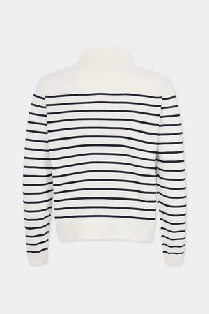Dsquared2 Striped Long Sleeve Polo Shirt - Grey