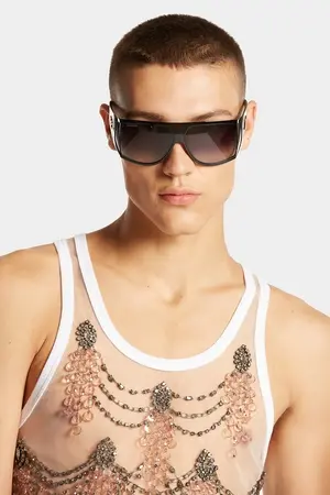 Dsquared2 Embellished Tulle Tank Top