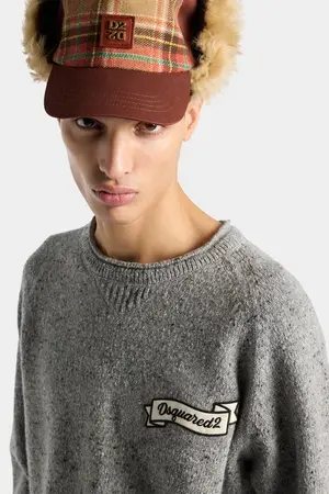 Dsquared2 Knitted Pullover With Flag Patch