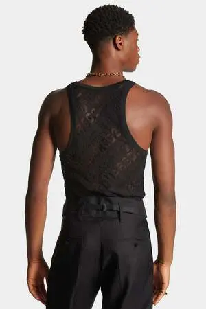 Dsquared2 Lace Logo Tank Top