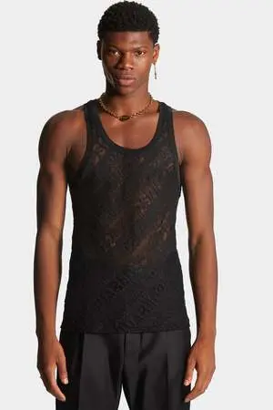 Dsquared2 Lace Logo Tank Top