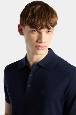 Dsquared2 Wool Short Sleeve Embroidered Polo
