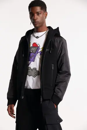 Dsquared2 Zip-up Raglan Hoodie - Black