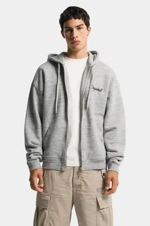 Dsquared2 Signature Relaxed Fit Zipped Hoodie