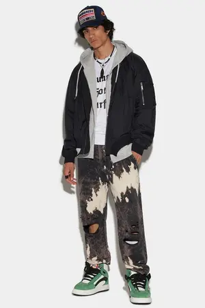 Dsquared2 Reverse Chill Out Pants With Distressed Details - Black