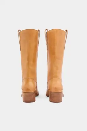 Dsquared2 Vintage Leather Block Heel Boots
