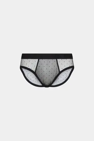 Dsquared2 Tulle Swarovski Brief - Black
