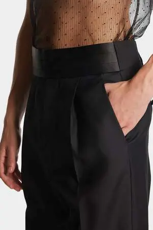 Dsquared2 Wool And Silk Tuxedo Trousers