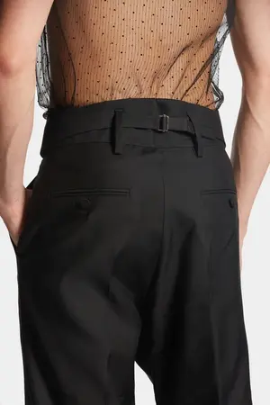 Dsquared2 Wool And Silk Tuxedo Trousers