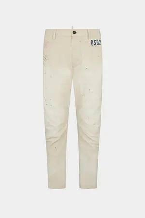 Dsquared2 Stamps" Chino Pants - Blue