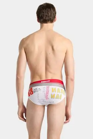 Dsquared2 Graffiti Logo Briefs