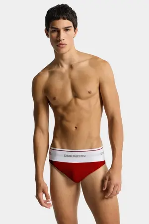 Dsquared2 Logo Briefs - Red