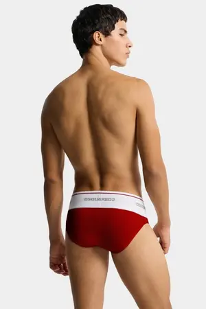 Dsquared2 Logo Briefs - Red