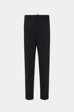 Dsquared2 One Pleat Wool Pant - Black