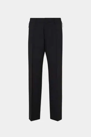 Dsquared2 Relaxed Fit Trousers With Side Zip Detail - Black
