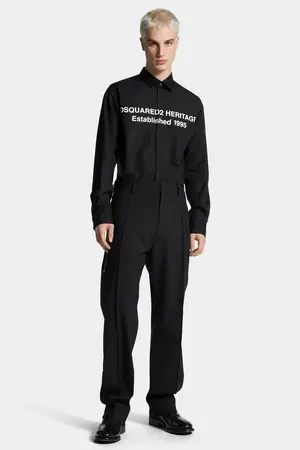 Dsquared2 Relaxed Fit Trousers With Side Zip Detail