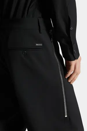 Dsquared2 Relaxed Fit Trousers With Side Zip Detail