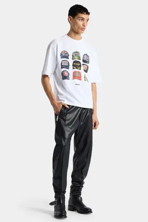 Dsquared2 Faux Leather Jogging Pants