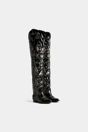 Dsquared2 Over-the-knee Cowboy Boots - Black