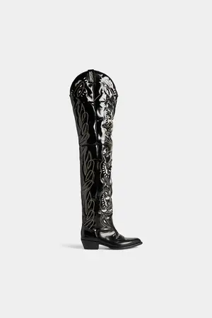 Dsquared2 Over-the-knee Cowboy Boots - Black