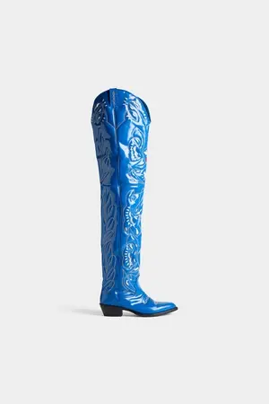 Dsquared2 Over-the-knee Cowboy Boots - Blue