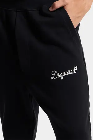 Dsquared2 Signature Jersey Joggers - Black