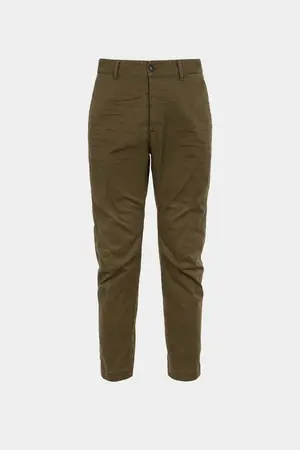 Dsquared2 Stretch Cotton Twill Barrel-leg Chinos - Yellow