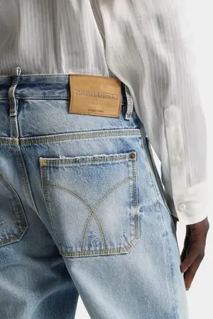 Dsquared2 Light Wash 70's Inspired Denim Pants