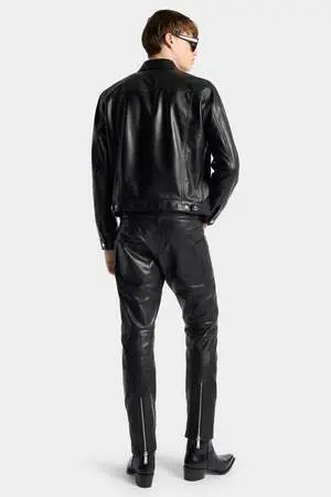 Dsquared2 Leather Biker Pant