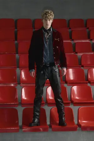 Dsquared2 Genuine Calfskin Leather Biker Pants
