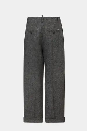Dsquared2 Shetland Wool Wide Pleat Trousers