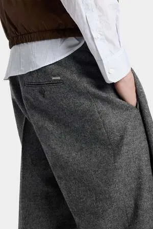 Dsquared2 Shetland Wool Wide Pleat Trousers