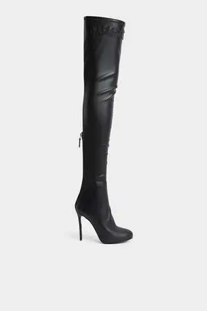 Dsquared2 X Ducati Over-the-knee Stiletto Boots - Black