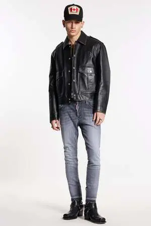 Dsquared2 Grey Proper Wash Super Twinky Jeans - Black