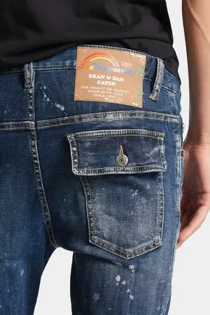 Dsquared2 Skinny Fit Jeans With Distressed Details - Blue